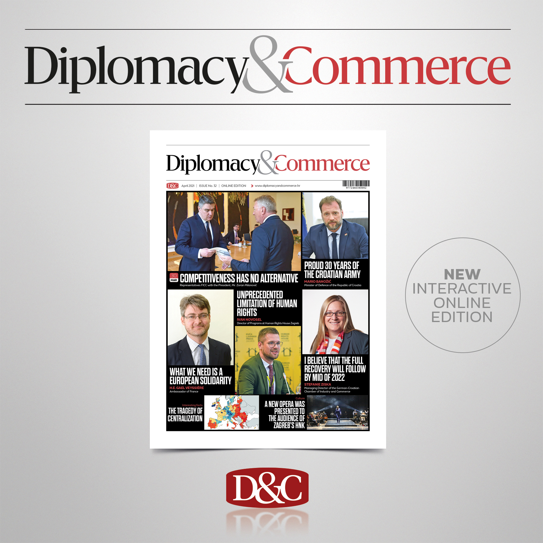 New issue of Diplomacy&Commerce magazine — Diplomacy&Commerce Croatia