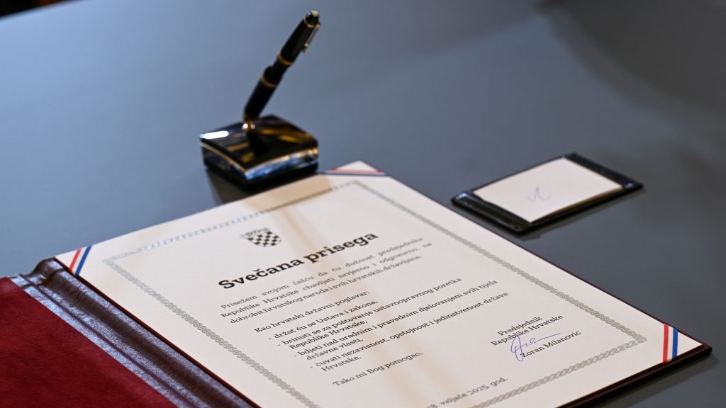 President Milanović took the ceremonial oath for his second five-year ...